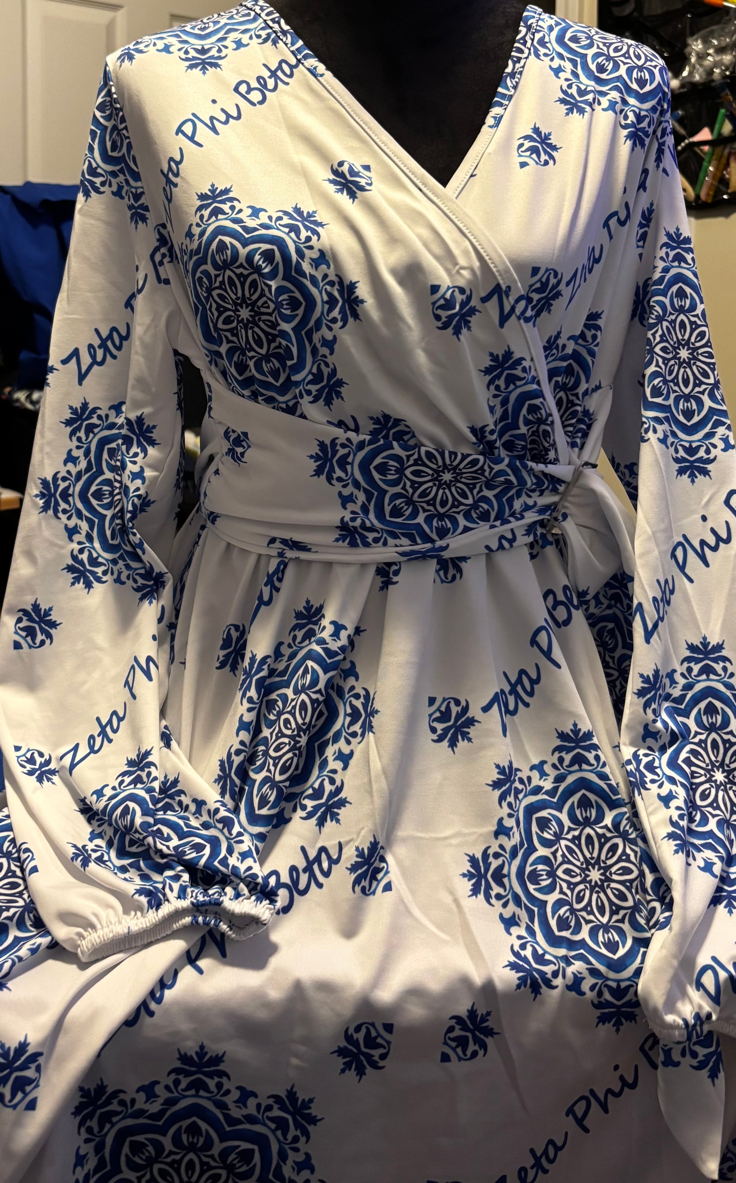 zeta custom wrap dress LIMITED EDITION | Pandemiccraftee LLC